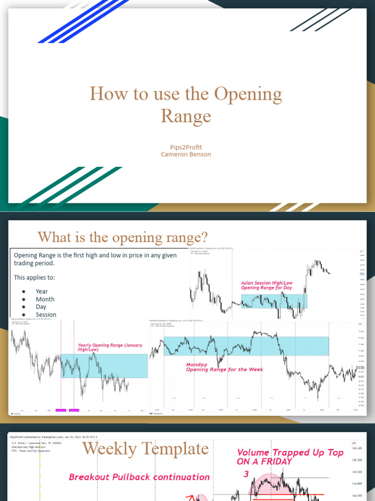Opening Range Trading Strategies | PDF | Investing | Market (Economics)