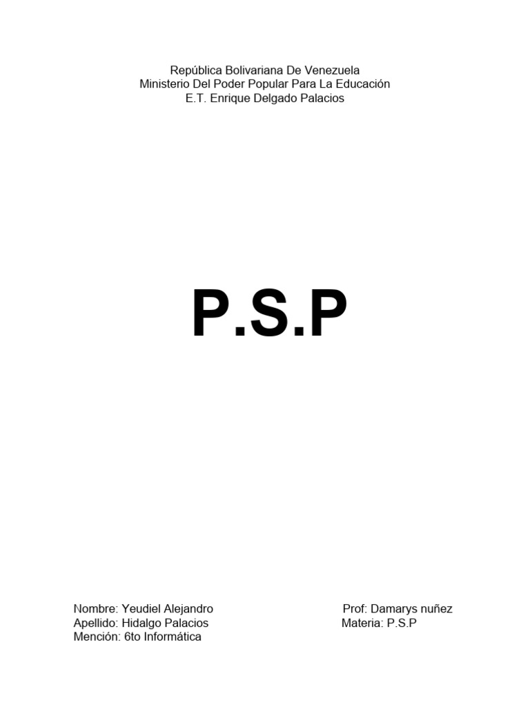 PSP | PDF