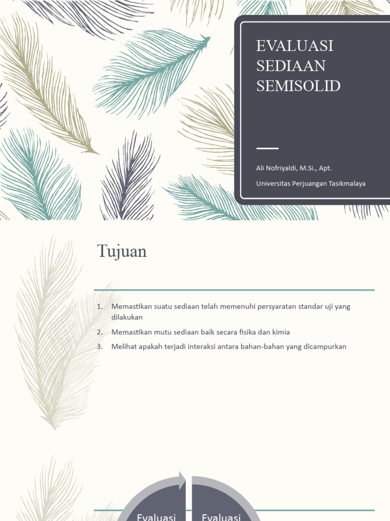 EVALUASI SEDIAAN SEMISOLID (Farmasi 2018) | PDF