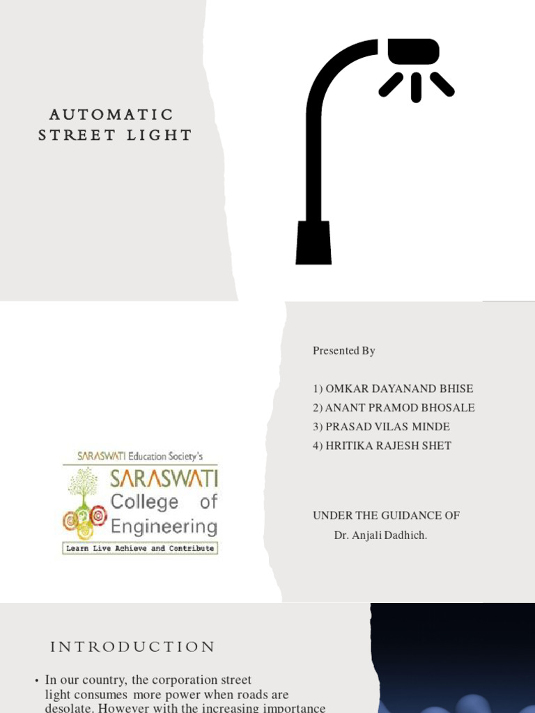 Automatic Street Light | PDF | Manufactured Goods | Electrical Engineering