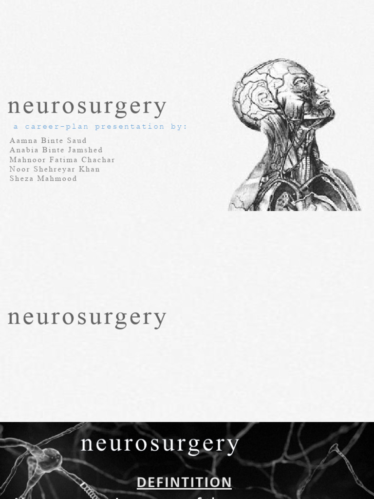 Overview of Neurosurgery Careers | PDF