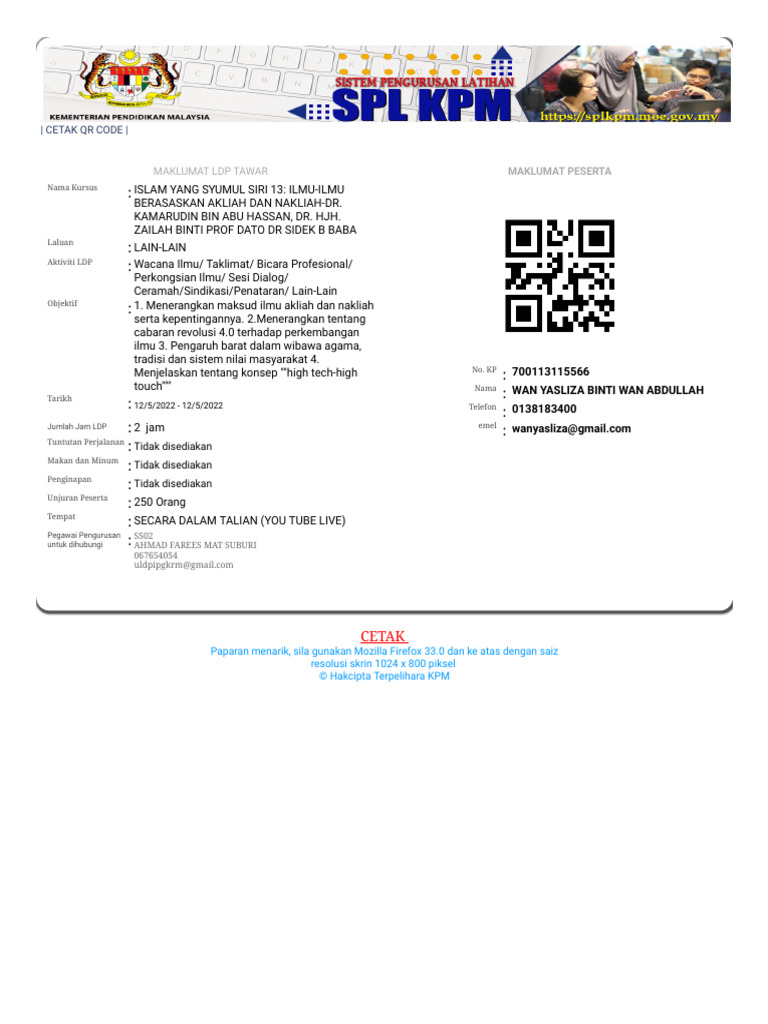 SPLKPM - LDP Terbuka | PDF