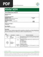 Ficha Técnica Aliette Bayer (México) | PDF | Fruta | Agricultura