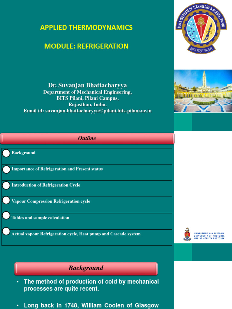 Applied Thermodynamics - Refrigeration Cycle | Download Free PDF | Refrigeration | Nature