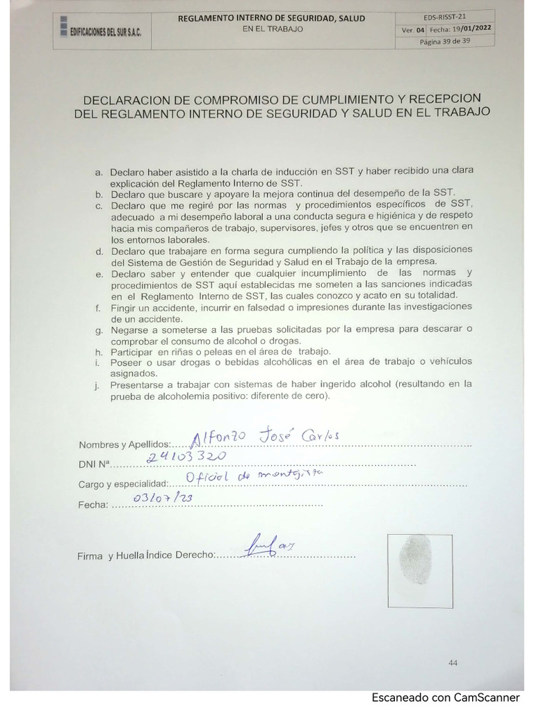 Cargo de Entrega de Risst Eds | PDF