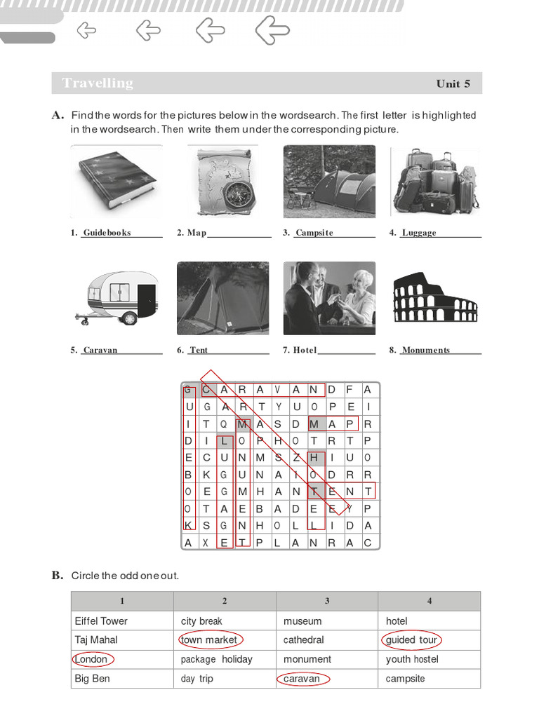 Travelling: Unit 5 | PDF