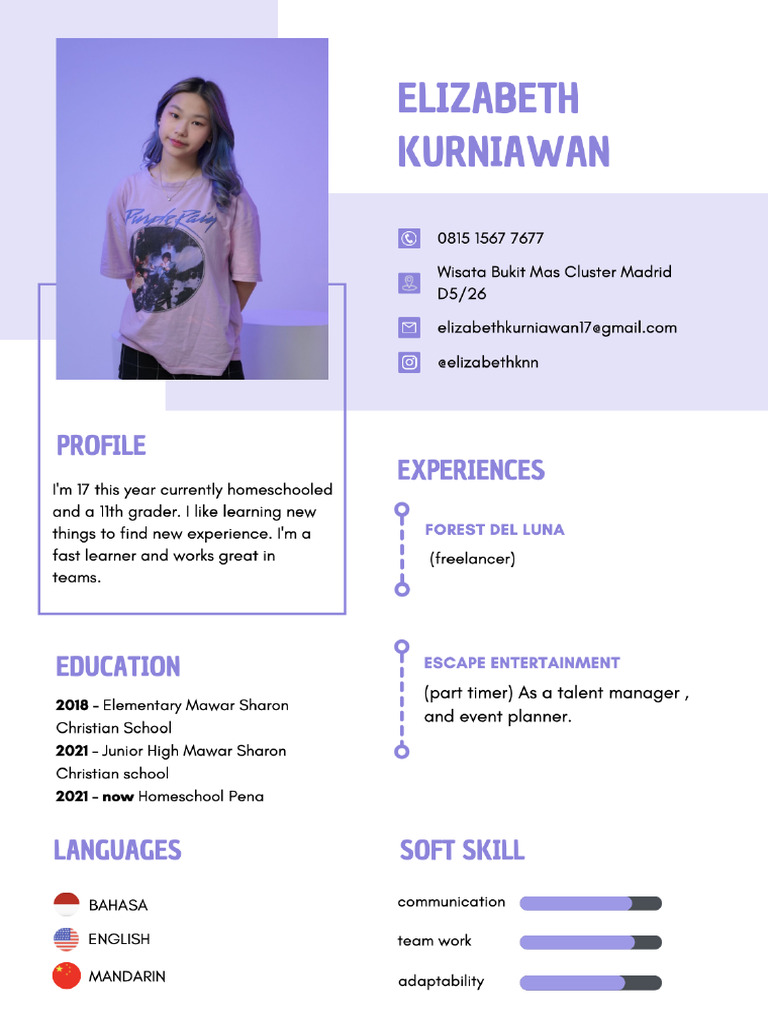 Elizabeth Kurniawan CV | PDF
