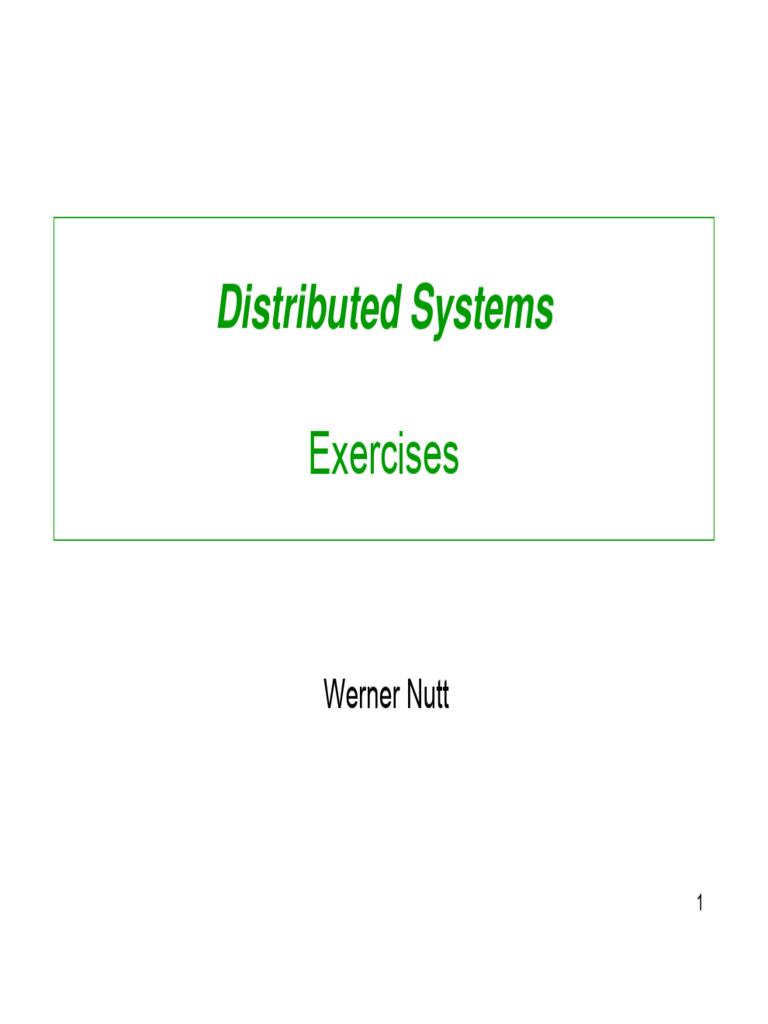 Exercises Pdf Computer Network Server Computing 