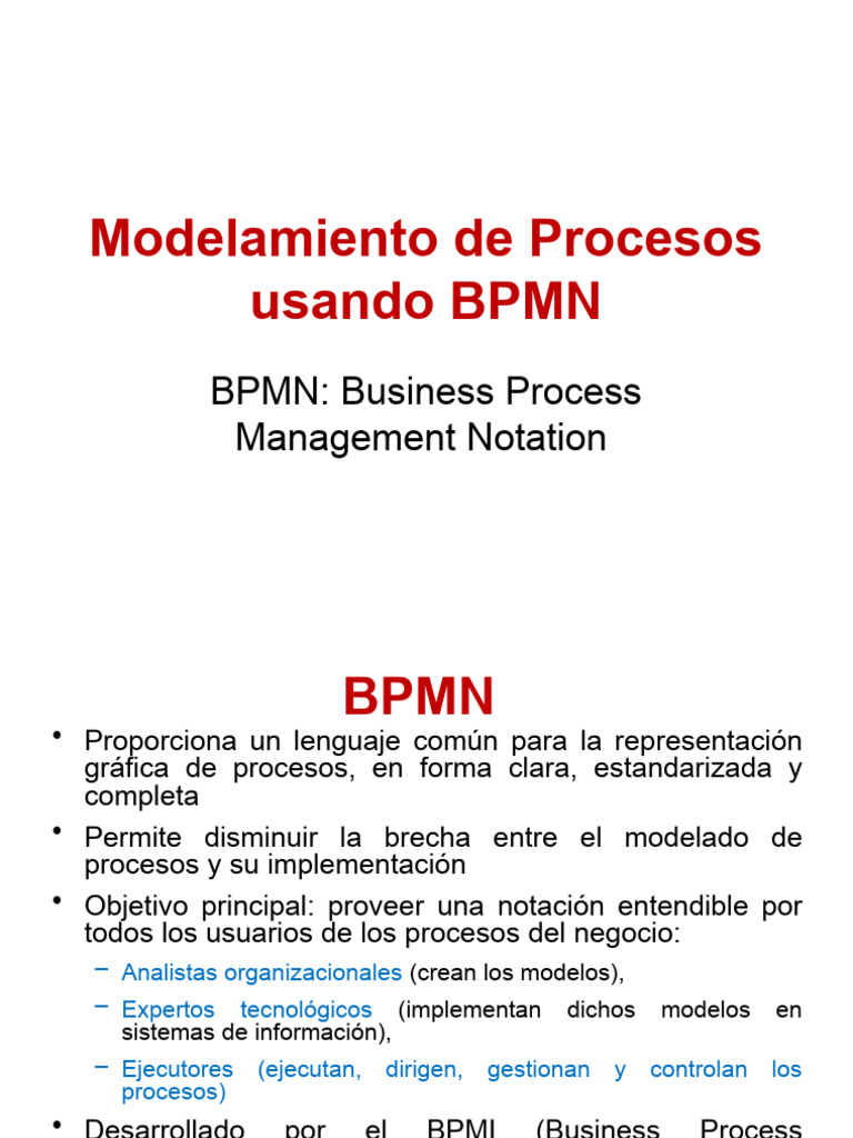 C9.Modelamiento de Procesos Usando BPMN | PDF