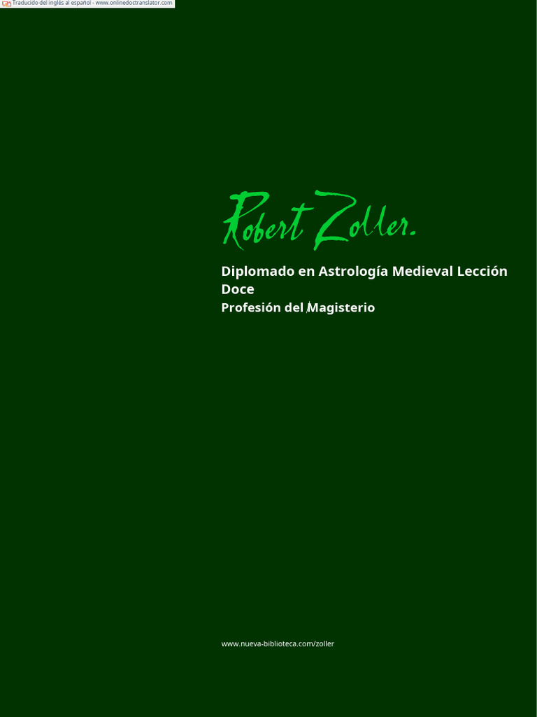 (Robert Zoller) (428-453) .En - Es | PDF | Astrología | Arquitecto