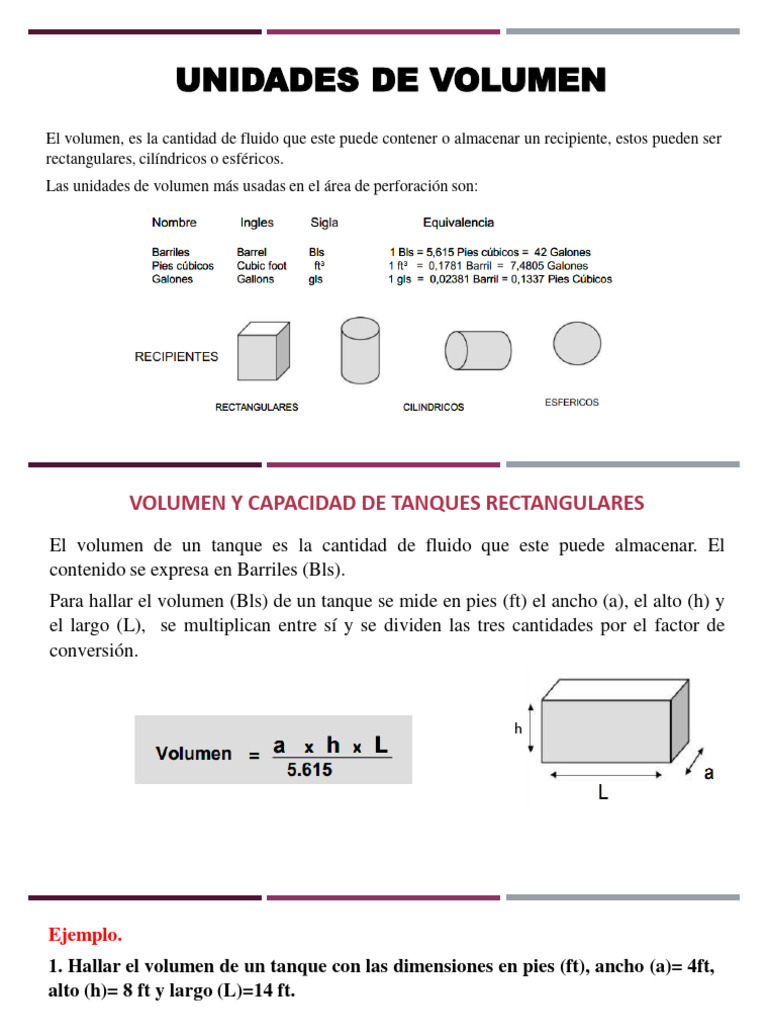 Cálculo de Volumen en Perforación | PDF