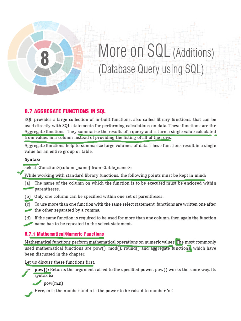 12 SQL (Part-1) | PDF | String (Computer Science) | Computer Programming