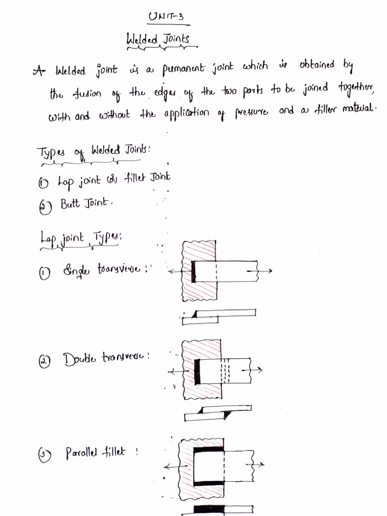 DME-I Unit-3( Part a-Welded Joints) | PDF