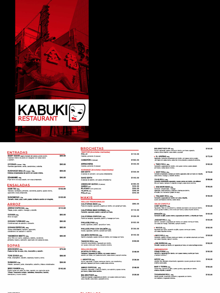 KABUKI-MENU-2023 | PDF | ensalada | Salsa