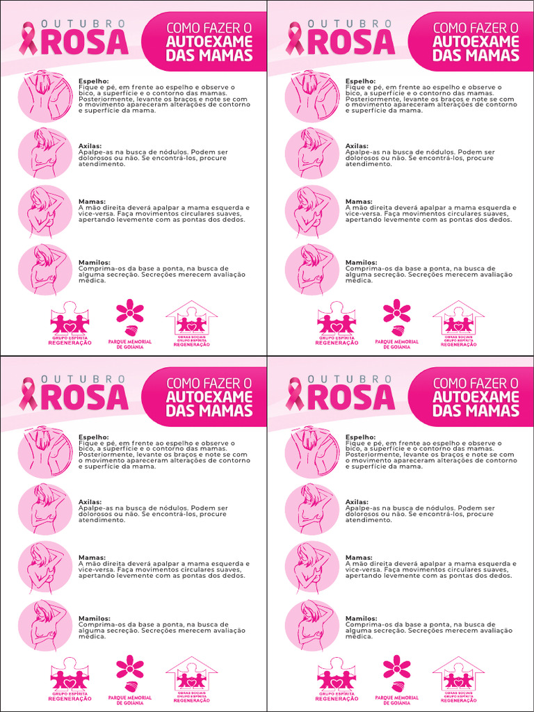 Autoexame das Mamas em Outubro Rosa | PDF | Autoajuda