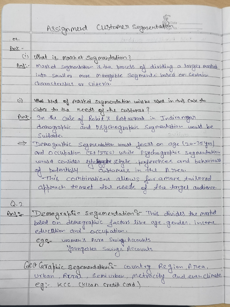 SRM 3 Customer Segmentation | PDF