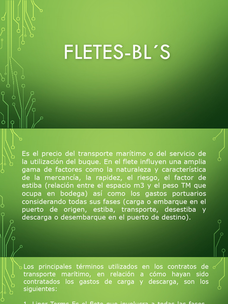 Fletes BL S | PDF