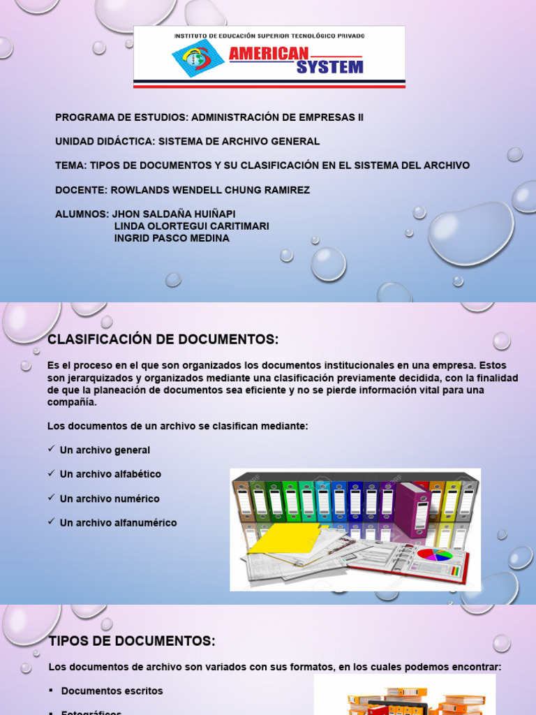 Clasificacion de Documentos | PDF