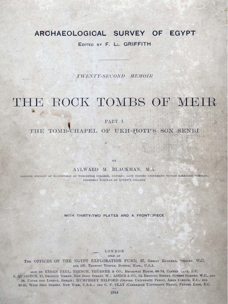 Tomb-Chapel of Senbi at Meir | PDF | Social Science | Art