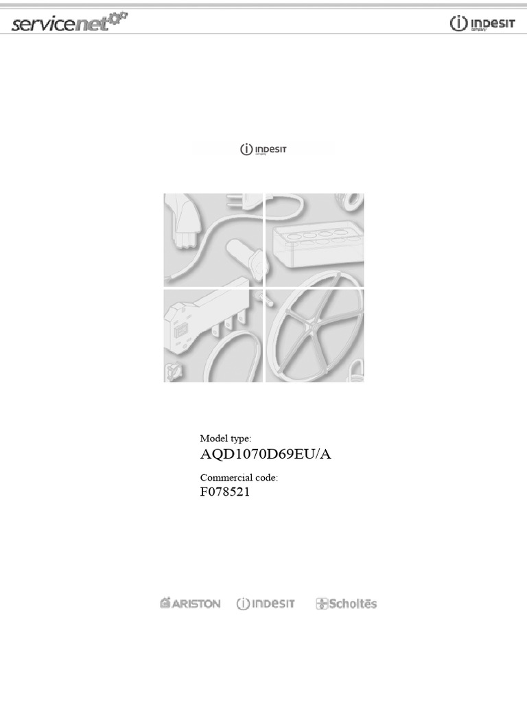 Ariston Hotpoint AQD1070D69 Parts Guide | PDF | Technology & Engineering