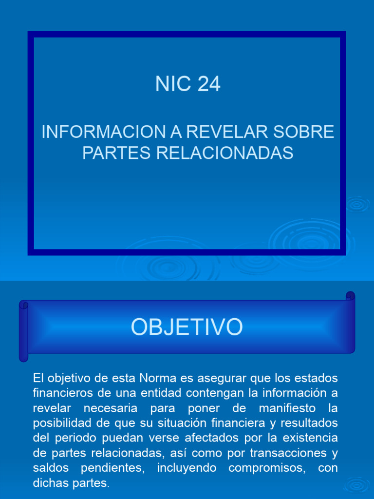 Nic 24 - Partes Relacionadas | PDF | Economias | Business