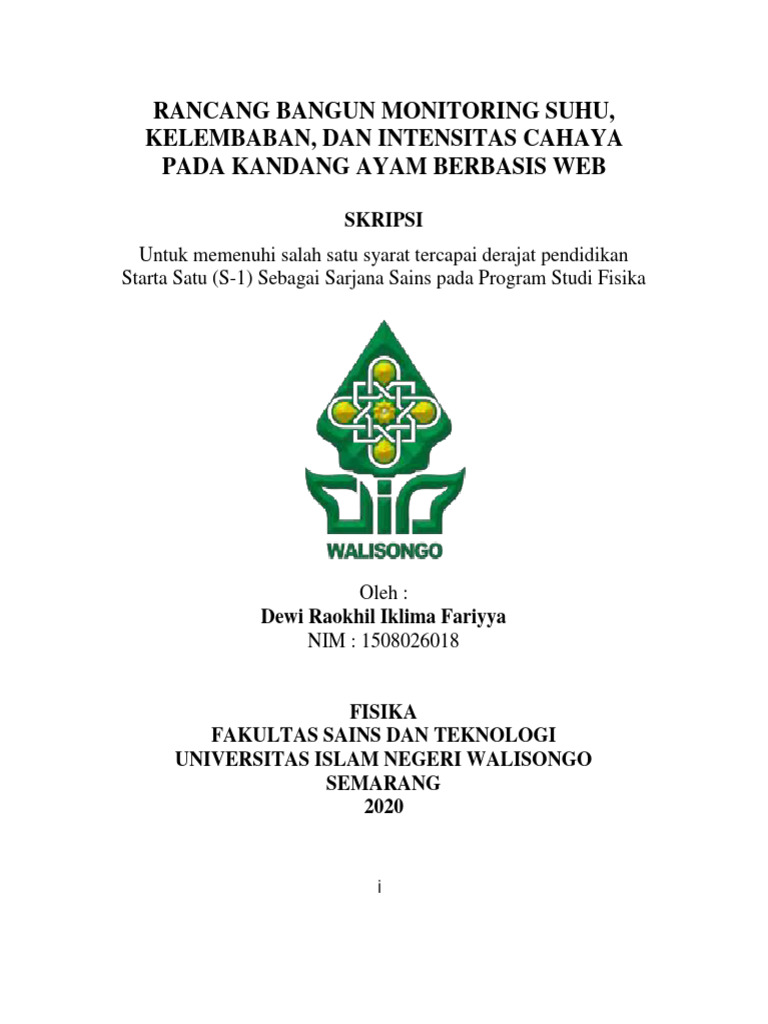 Dewi Raokhil Iklima Fariyya - Lengkap Tugas Akhir - Dewiraokhil ...