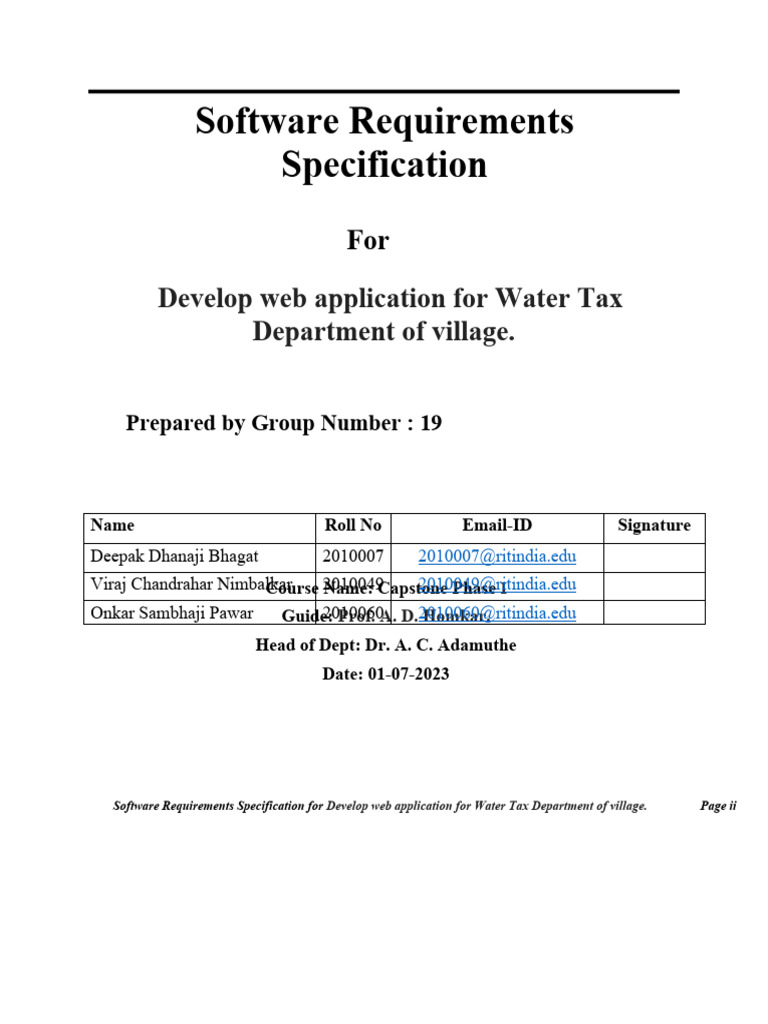 Final SRS | Download Free PDF | World Wide Web | Internet & Web