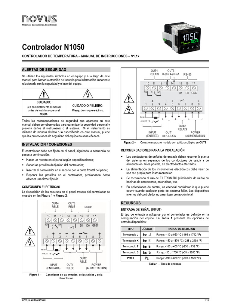 Manual n1050 v11x Es | PDF