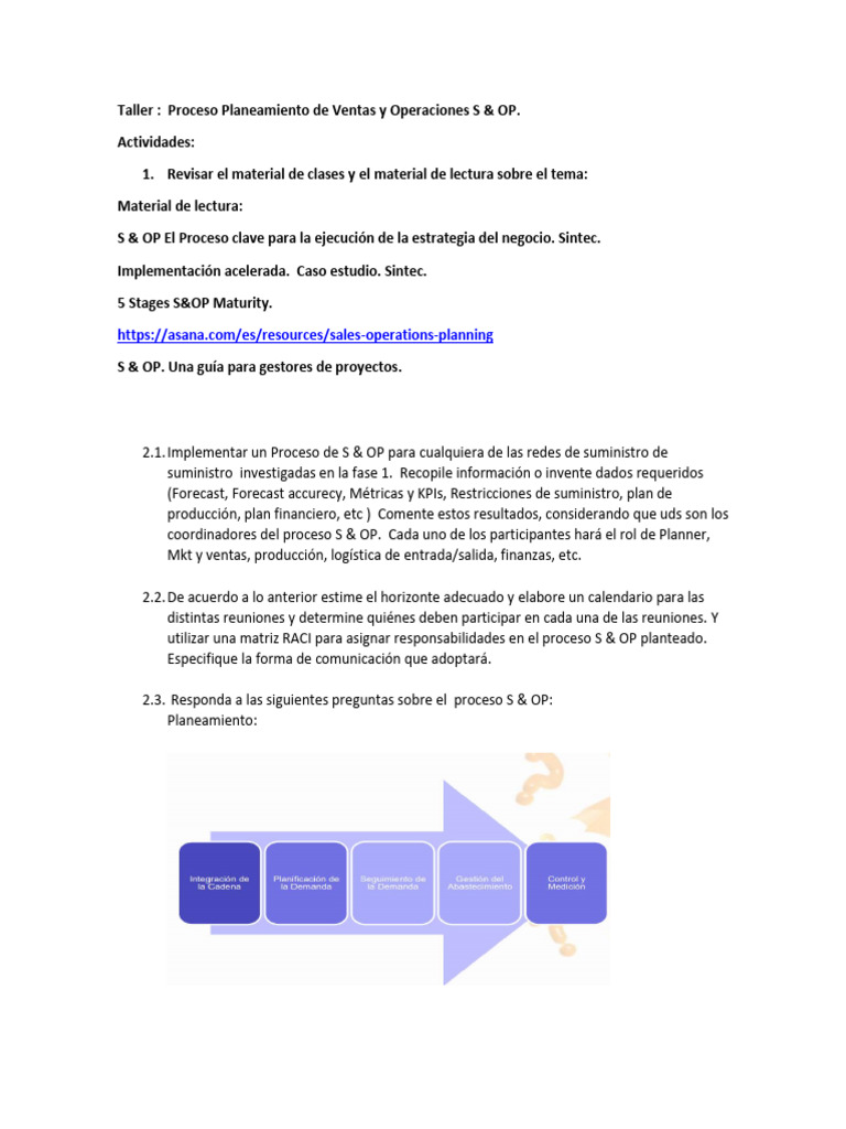 Taller Proceso S OP 2023 | PDF | Marketing | Negocios económicos
