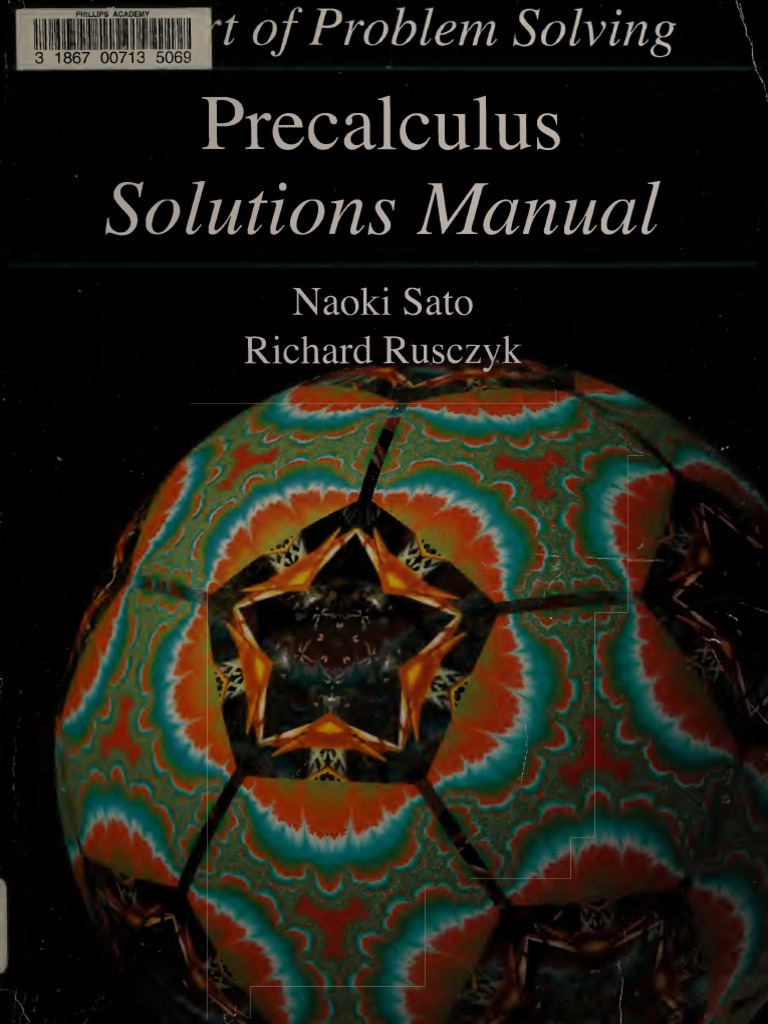 Sato Naoki Rusczyk Richard Art of Problem Solving Precalculu | PDF ...