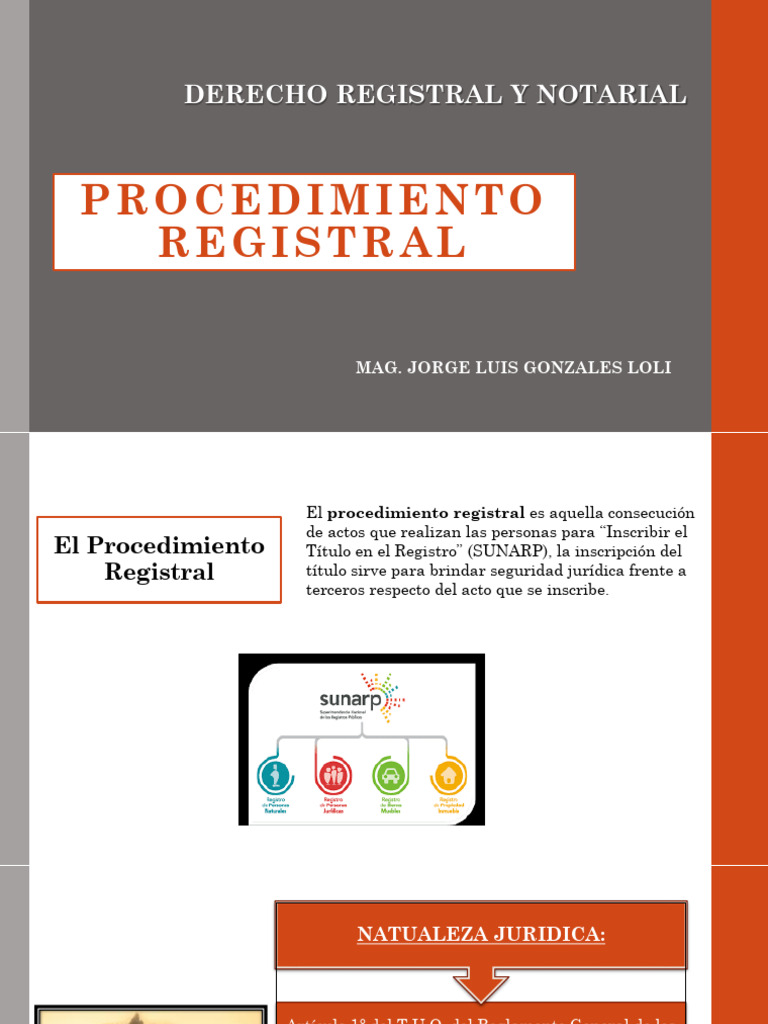 Procedimiento Registral | PDF | Apelación | Propiedad
