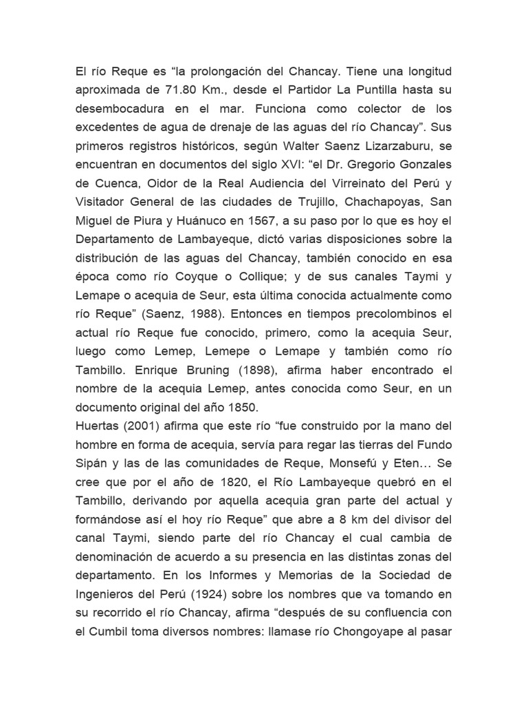 El Río Reque Es | PDF