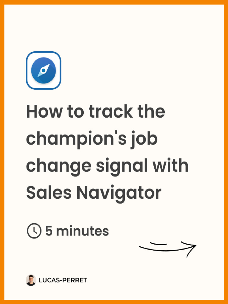 Champion's Job Change Signal | PDF