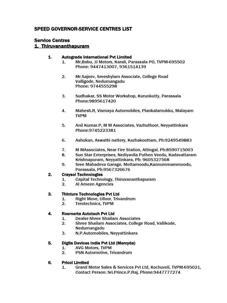 Speed Governor | PDF