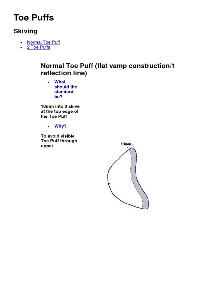Toe Puff Skiving | PDF
