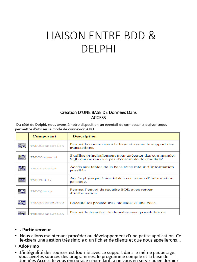 Maitriser L'interface Delphi | PDF | Technologie et ingénierie