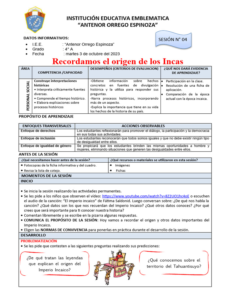 04-Personal-El Origen de Los Incas | PDF