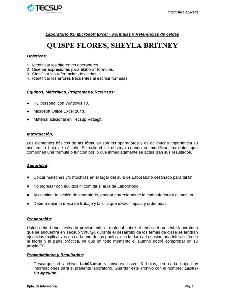 L03 Fórmulas y Referencias de Celdas-1 | PDF L03 Fórmulas y Referencias de Celdas-1 | PDF