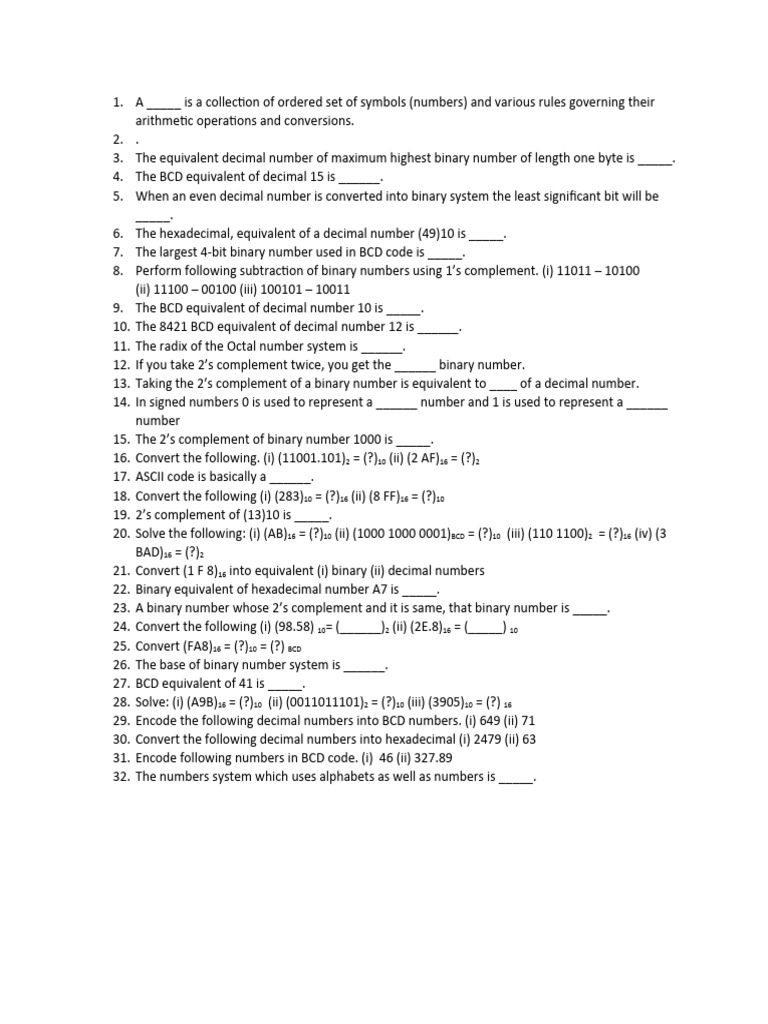 CS 1 Question Bank | PDF