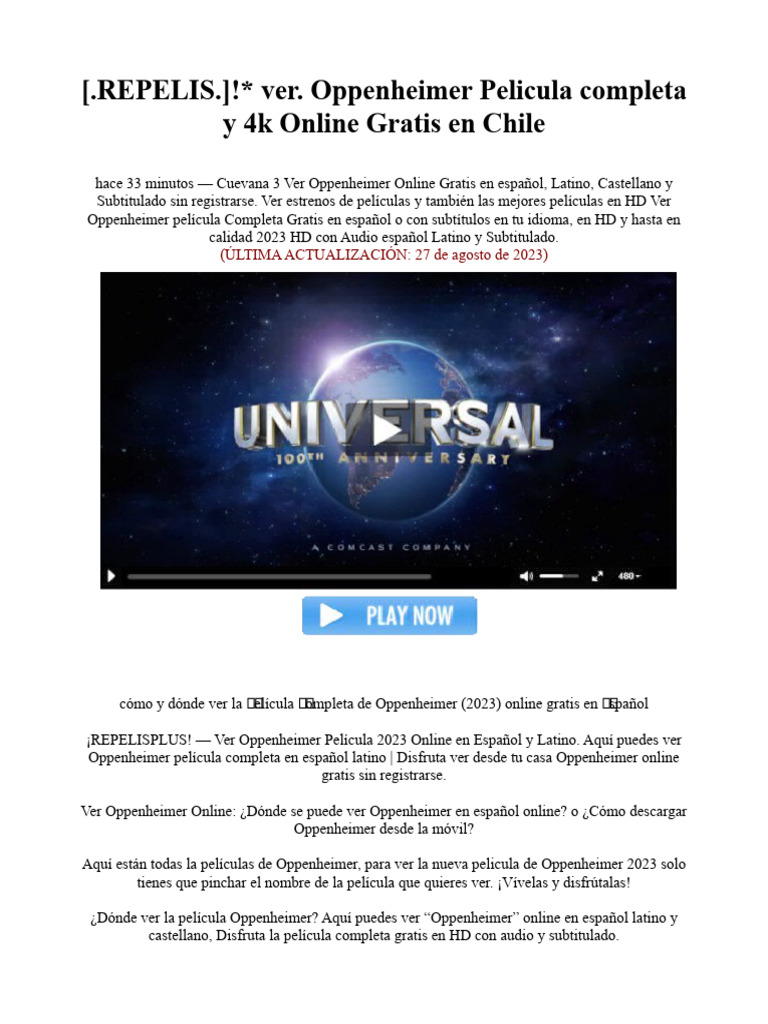 Oppenheimer Spanish Sdgy | PDF