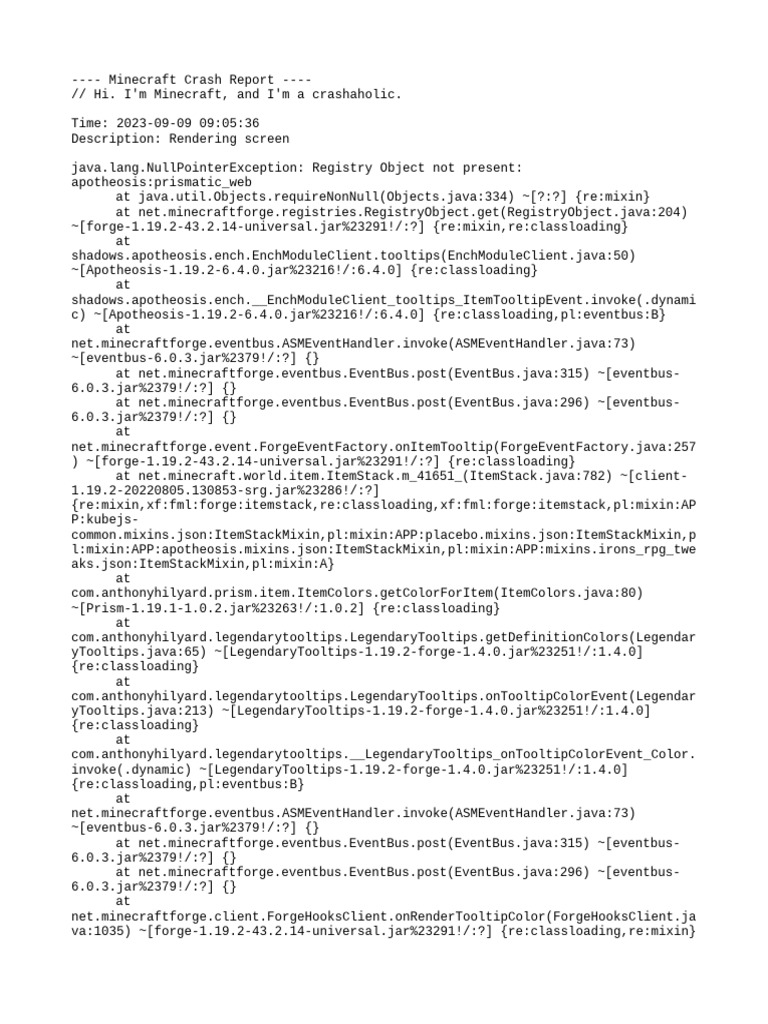 Crash 2023 09 09 - 09.05.36 Client | PDF