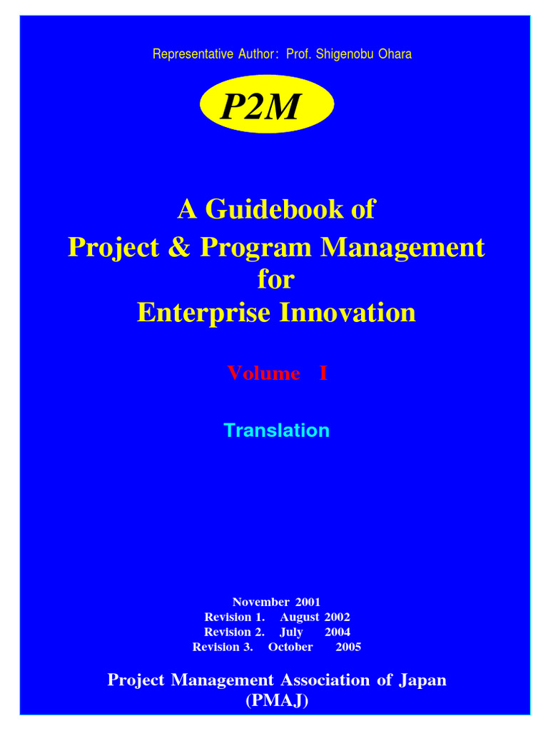P2M Project Program Management For Enterprise Innovation | PDF | Project Management | Expert