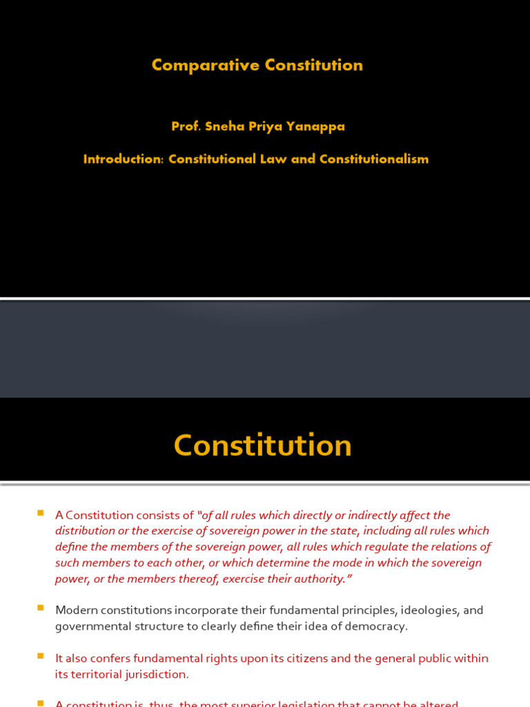 Comparative Constitution | PDF | Ethical Principles | Legal Documents