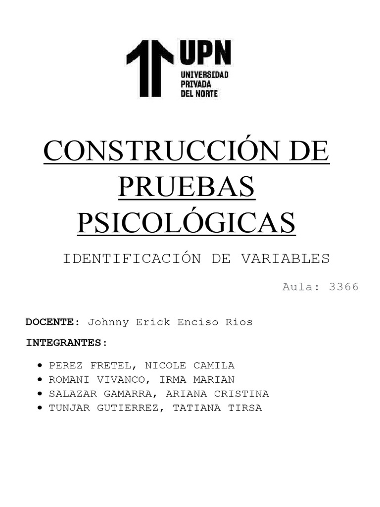 Anexo 3 (Práctica 1 - Identificación de Variables) | PDF | Enseñando