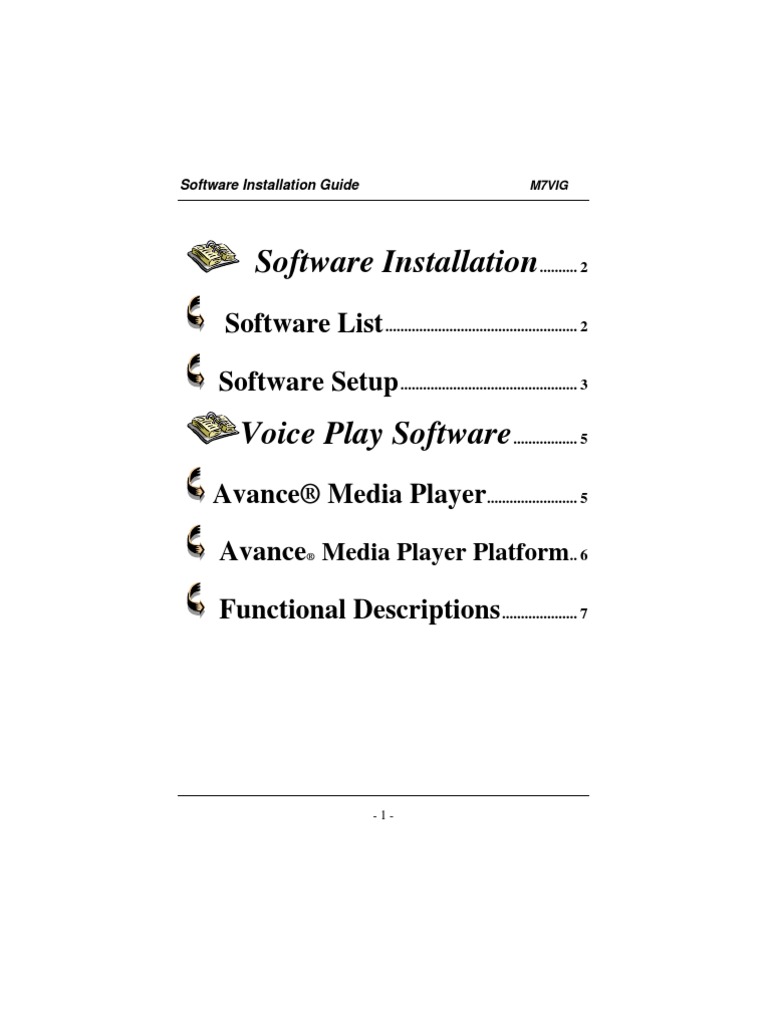 Software Installation: Software List Software Setup | PDF | Device ...