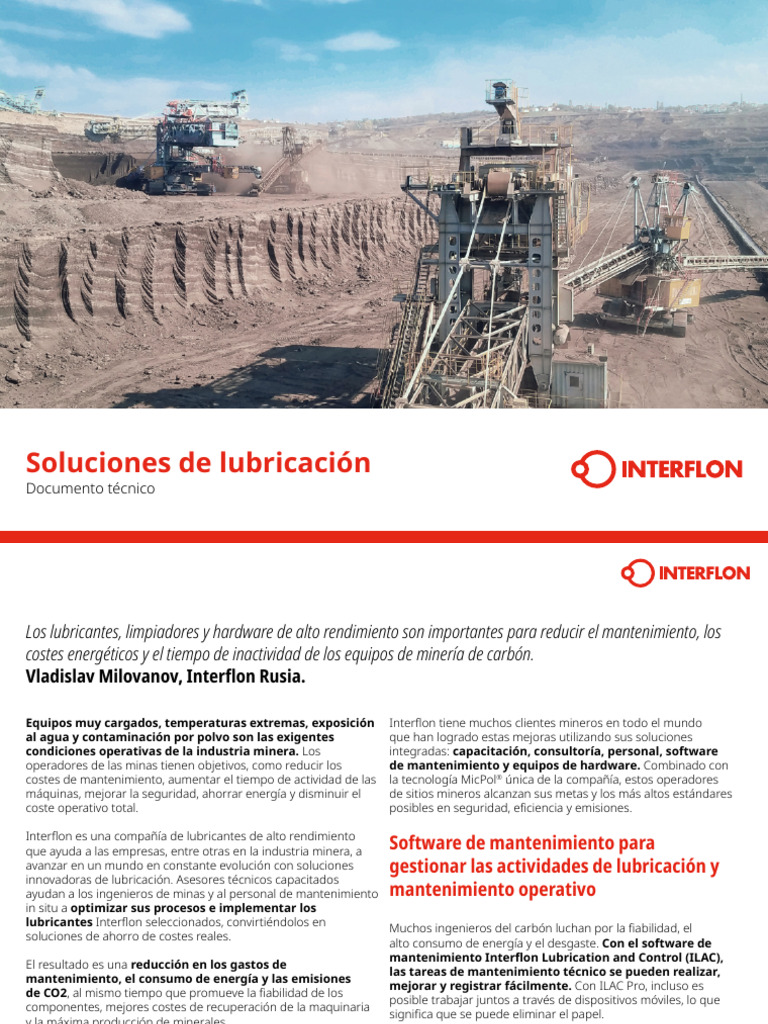 Soluciones de Lubricación | PDF | Lubricante | Rodamiento (Mecánico)