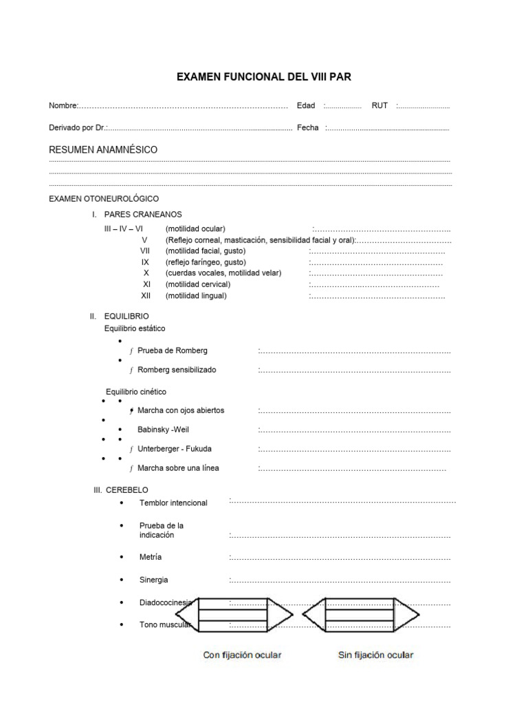 Protocolo de VIII Par | PDF