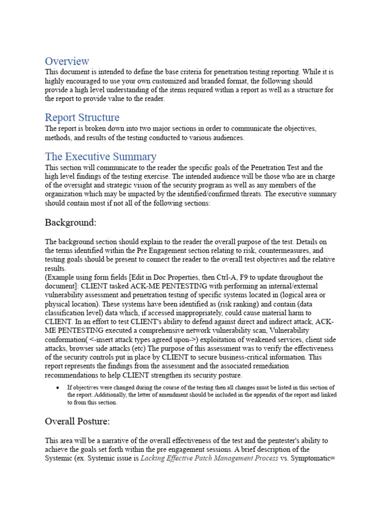 PTES Template 04-Form-Fields | PDF | Vulnerability (Computing ...