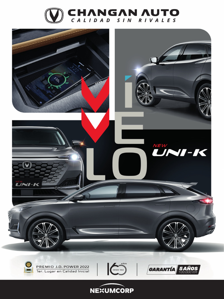 changan-Ficha-tecnica-UNI-K (1) | PDF | Airbag | Tracción en las cuatro ruedas