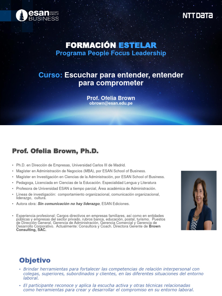 Escuchar para Entender Entender para Comprometer | PDF | Ciencia y matemáticas